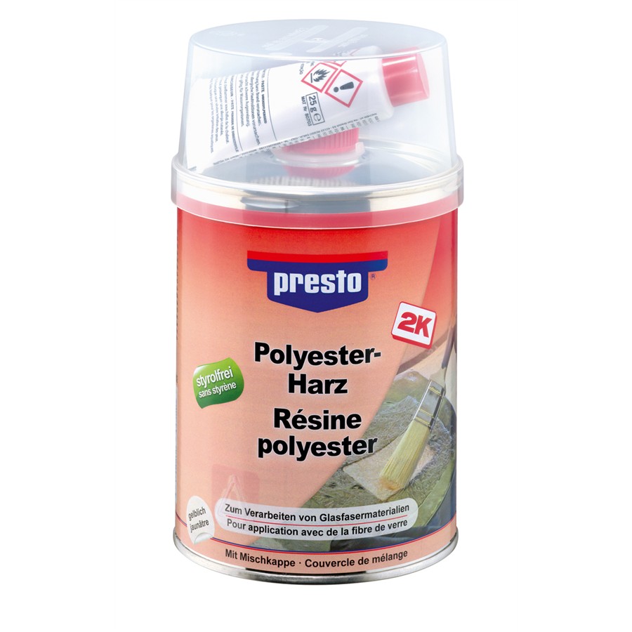Polyesterhars PRESTO 1 kg : Auto5.be