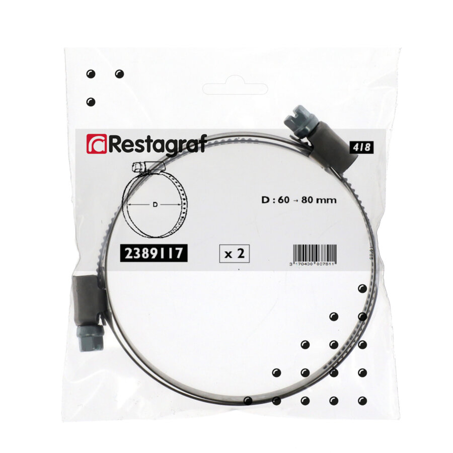 Slangklem 60/80 mm : Auto5.be