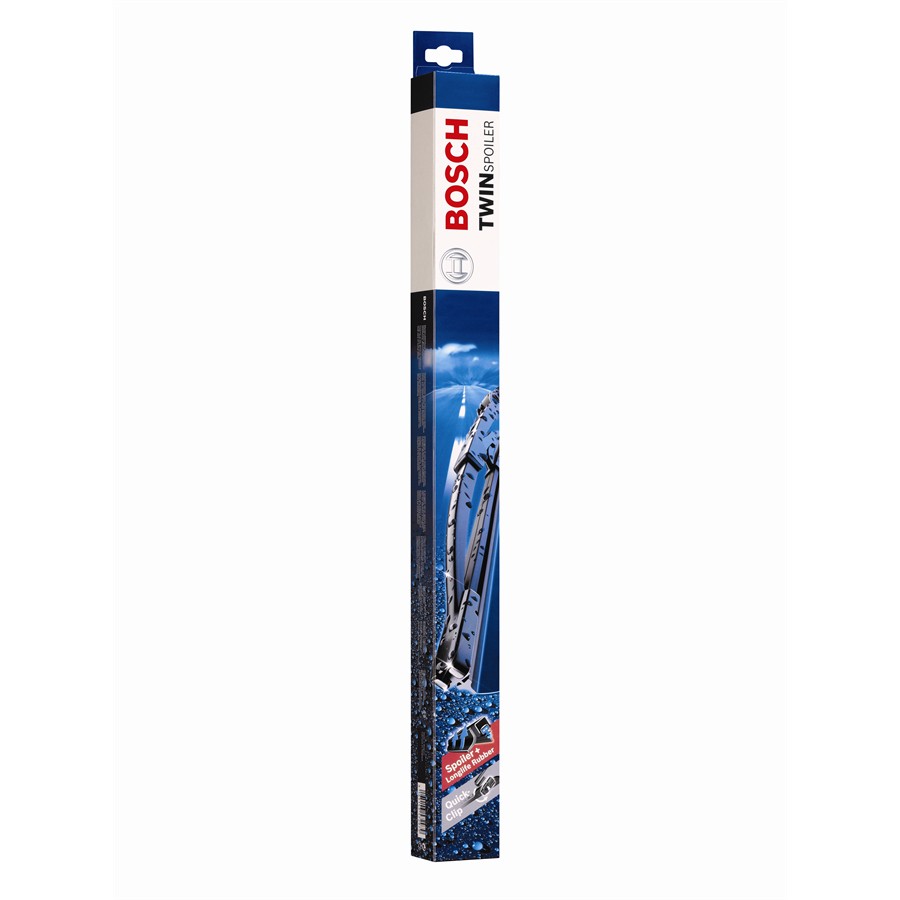 2 balais d'essuie-glace BOSCH Twin avec spoiler 552S : Auto5.be